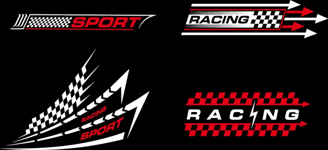 Racing Graphics Logo 20 Designs SVG ESP AI Png - Etsy