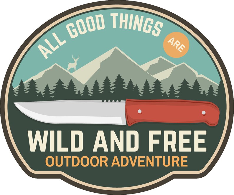12 Camping Outdoor Adventure Sticker Pack for Laptop, Hiking Bag, Water ...