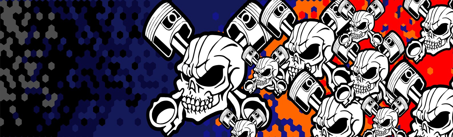 Car Wrap Skulls Design Graphic Livery - Etsy