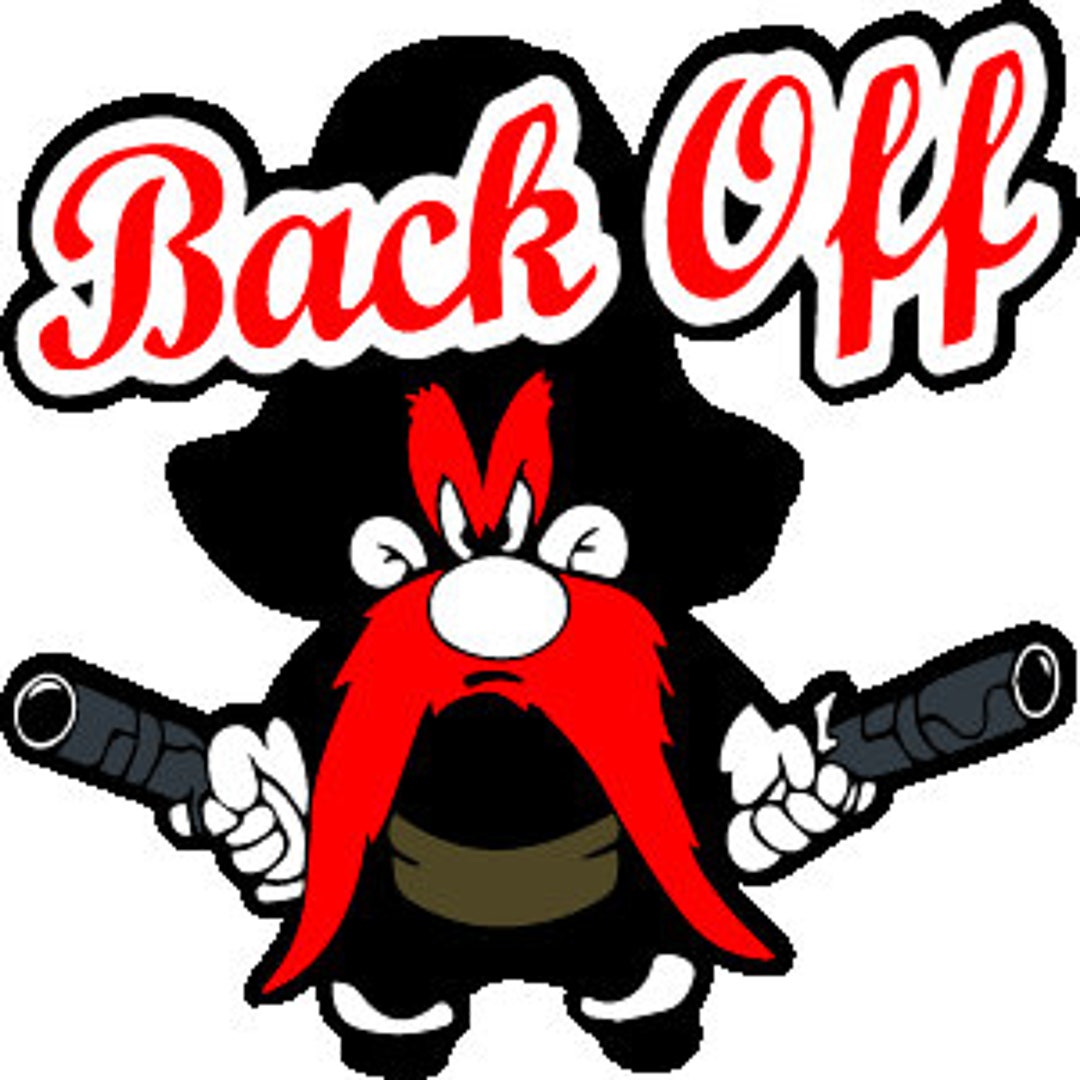 Back off Sticker - Etsy