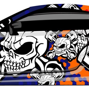 Car Wrap Skulls Design Graphic Livery - Etsy