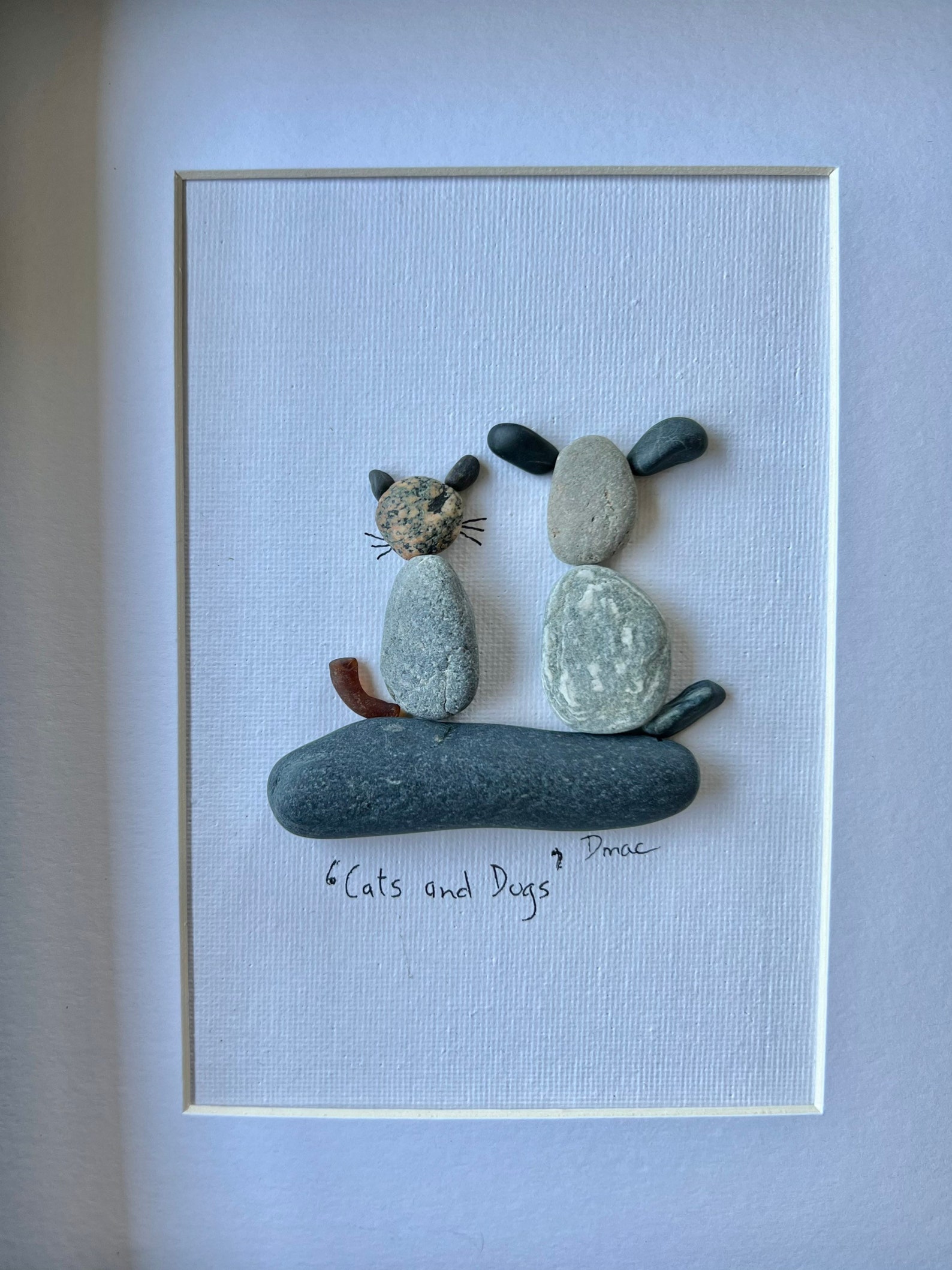 Pebble Artdog & Cat - Etsy