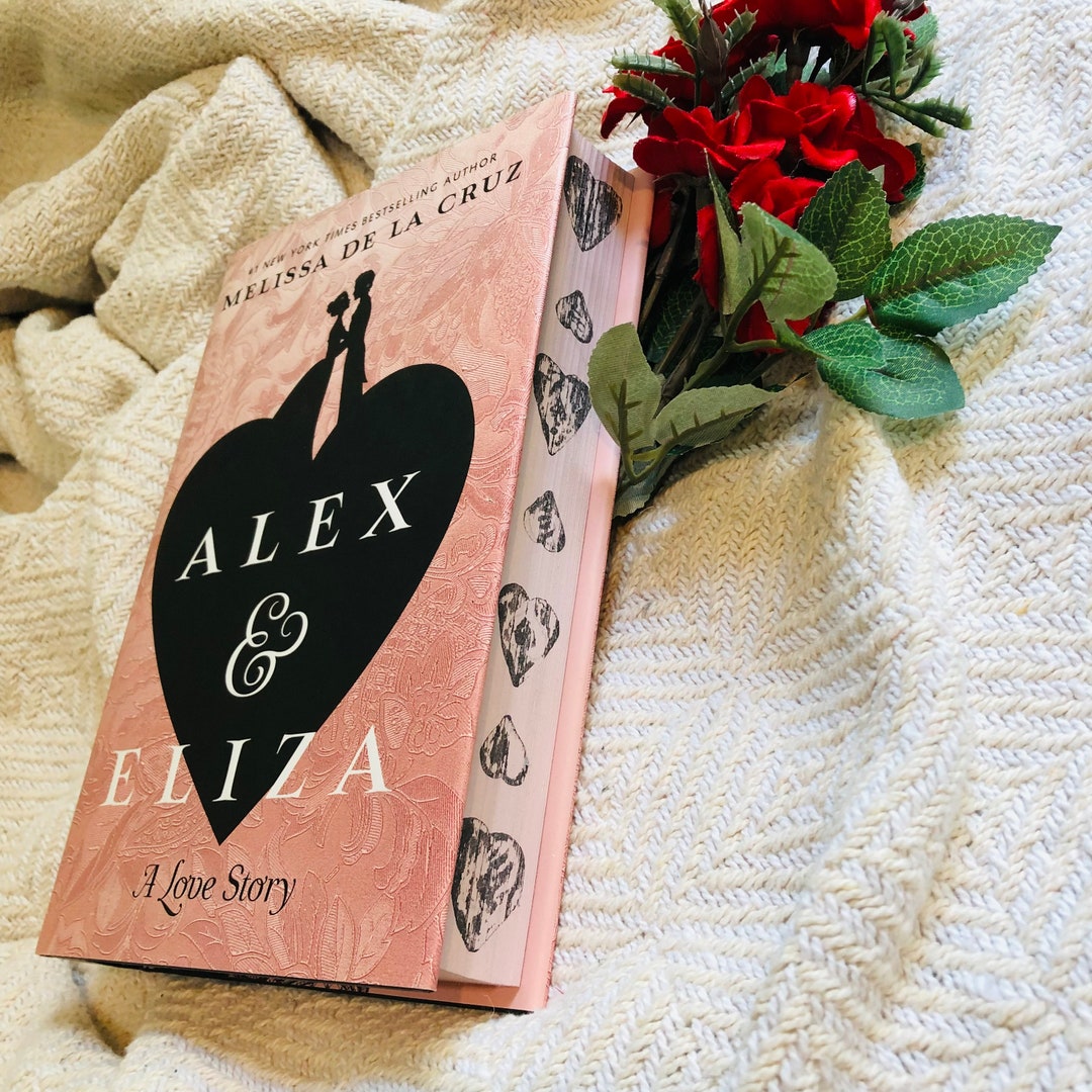 Alex and Eliza, Stenciled Books, Sprayed Books, Melissa De La Cruz - Etsy