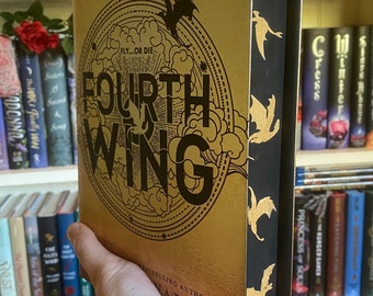Fourth Wing First Edition Book Painted and Sprayed Edges, Custom Design ...