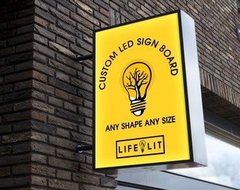 Led Business Sign Outdoor - Etsy