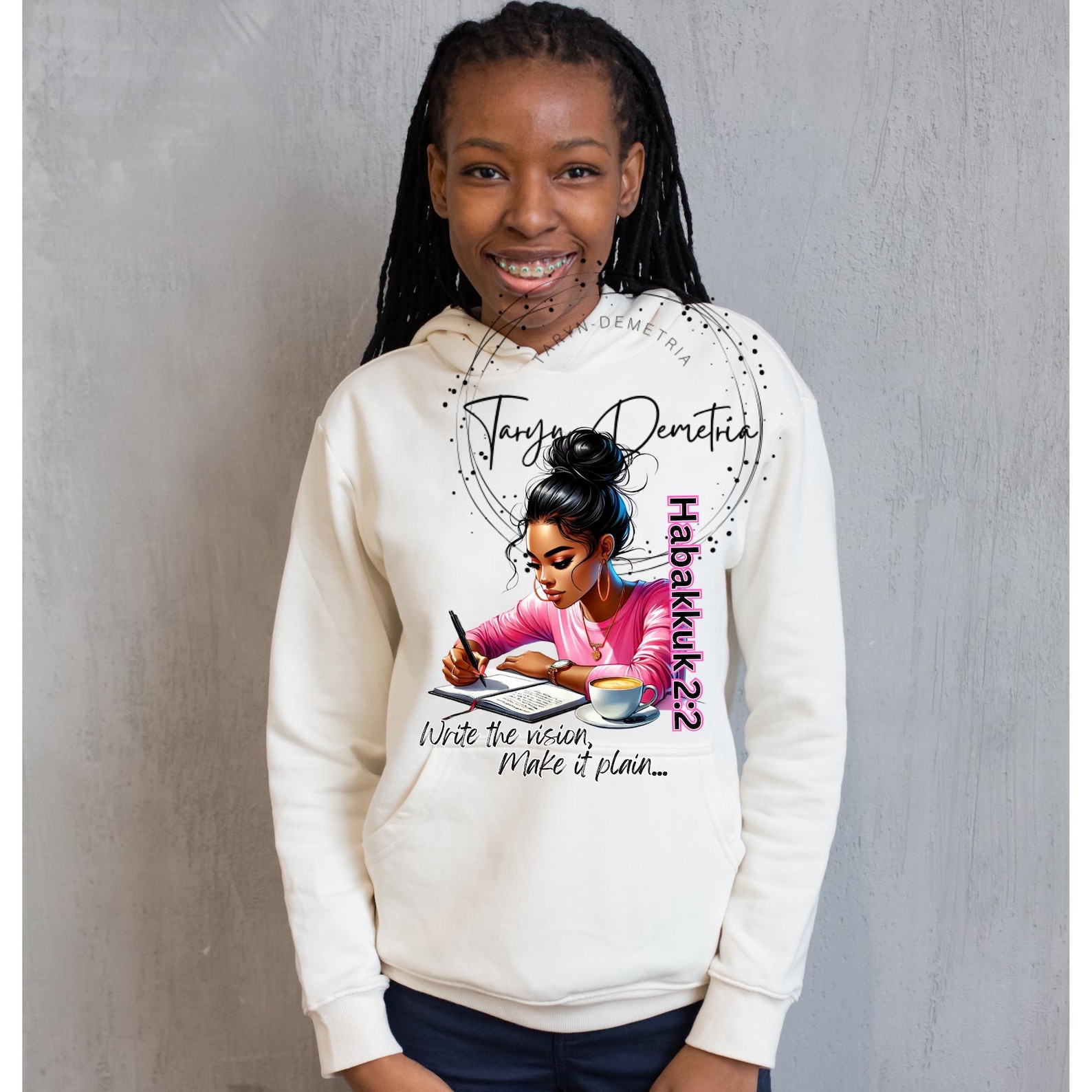 Habakkuk 2:2 PNG | Write the Vision Make It Plain | Christian Woman ...