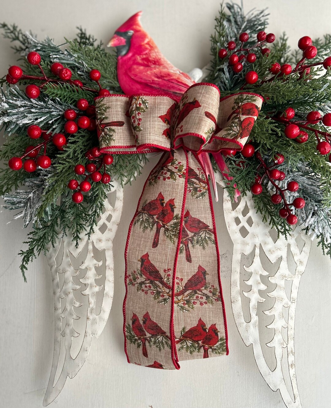 Cardinal Angel Wings. Cardinal Lovers. Holiday Item. Memorial Item ...