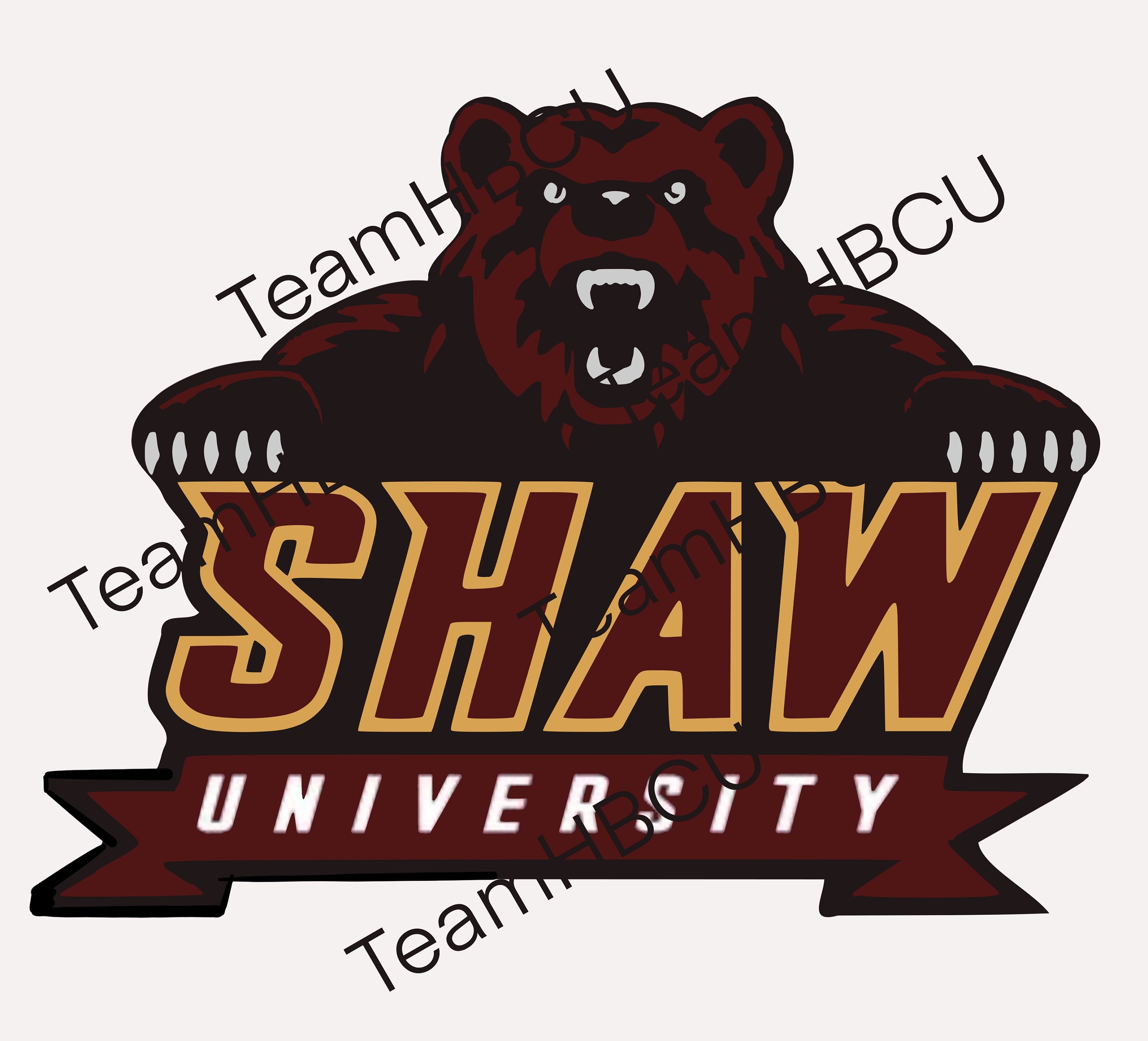 Shaw University Svg - Custom Simplified Version - Cut File - HBCU SVG ...
