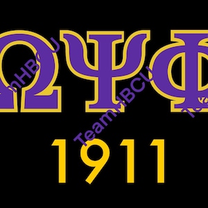 Omega Psi Phi Svg Que Psi Phi 1911 Svg Greek Double Letter - Etsy