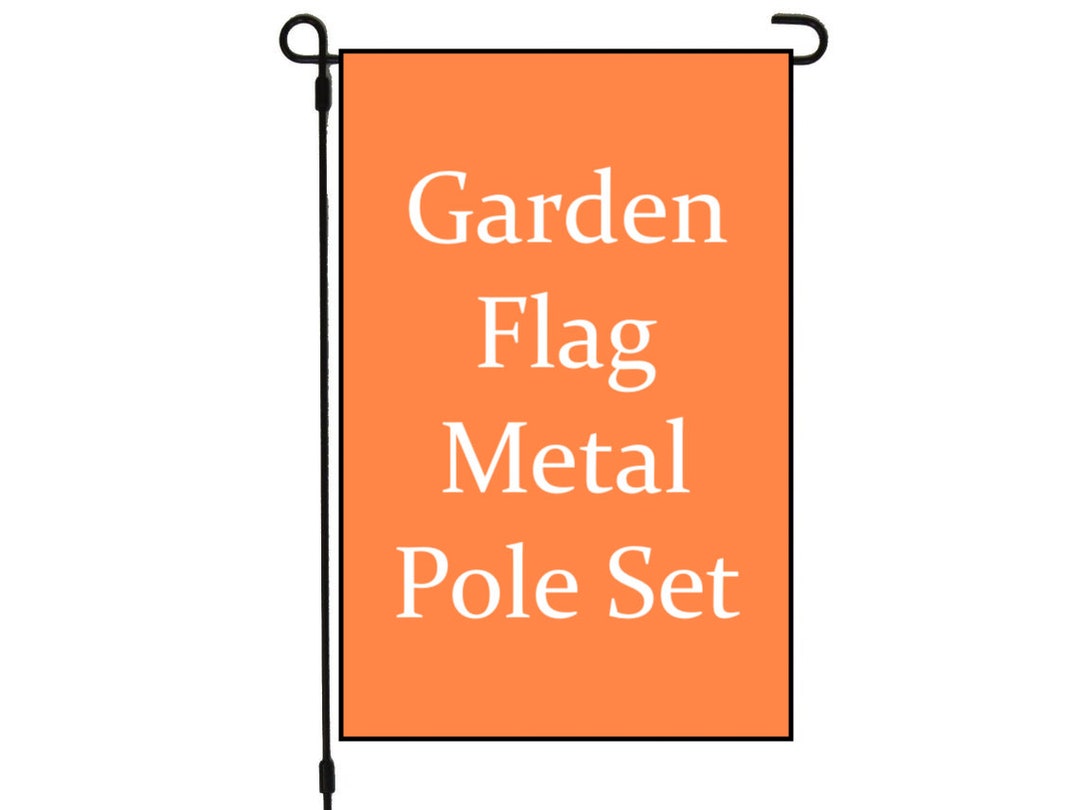 3 Piece Metal Flag Stand - Garden Flag Stand - Yard Flag Holder - Flag ...