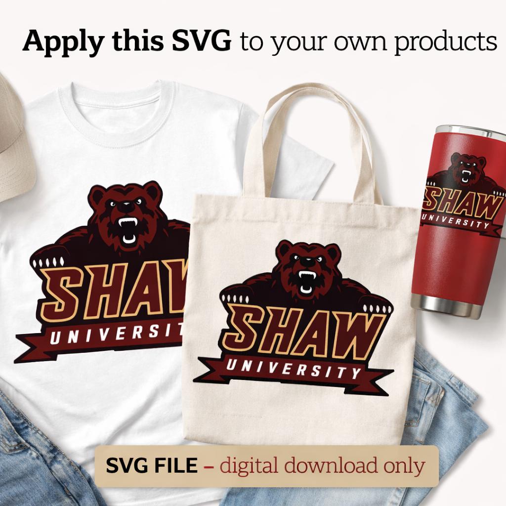 Shaw University SVG – Bears Logo Cut File, HBCU Alumni (digital) - Etsy