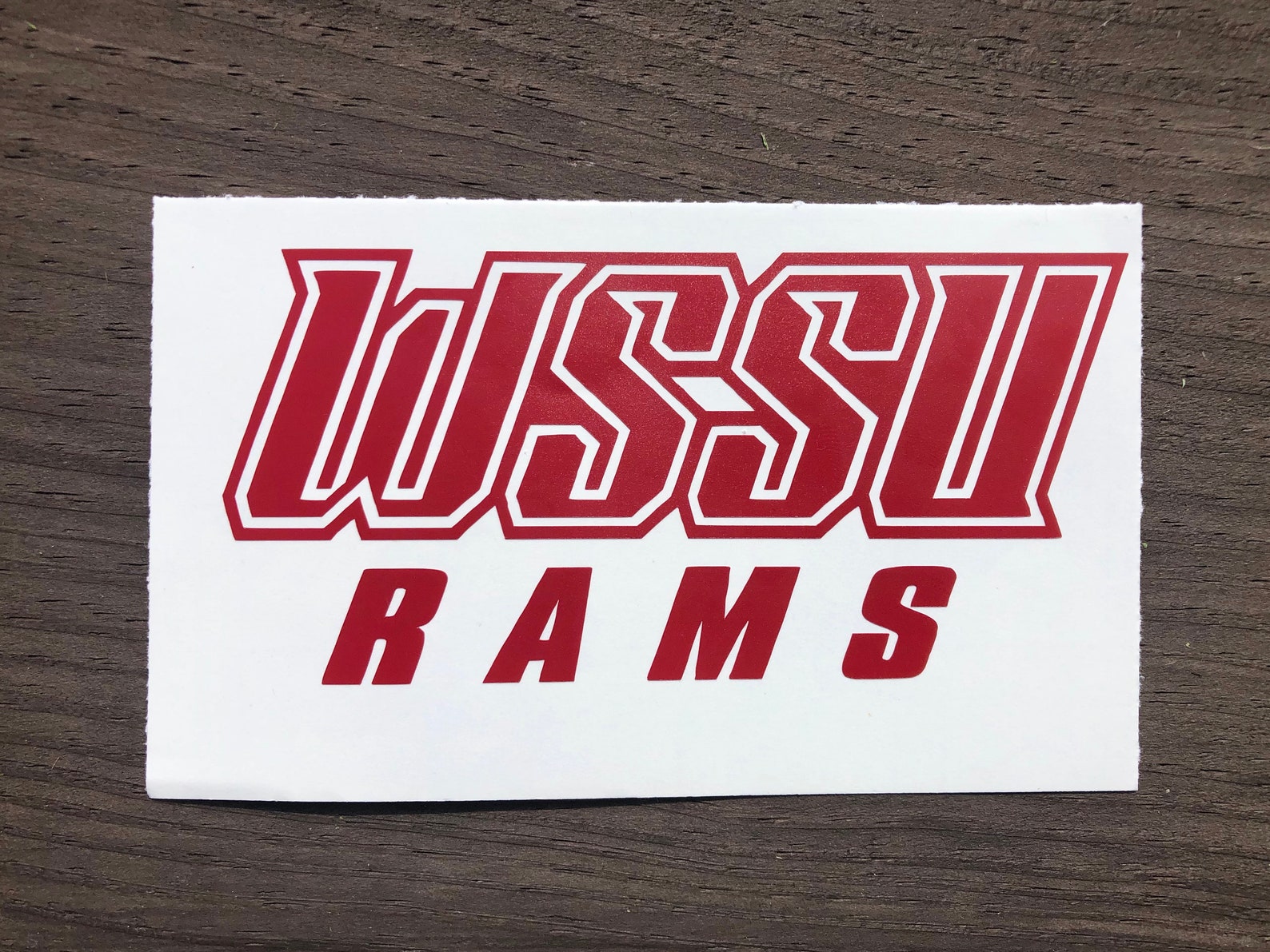 WSSU Rams Decal – Winston Salem State University, Permanent Adhesive - Etsy