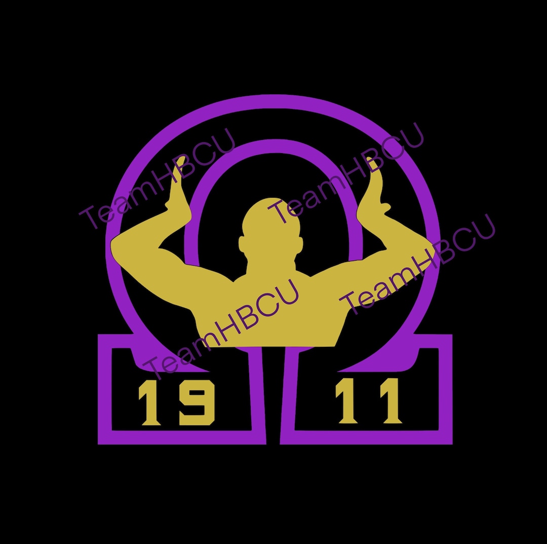 Omega Psi Phi Svg - Que Psi Phi 1911 Svg - 1911 Hooks Svg - Omega Man ...