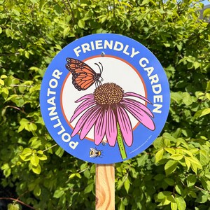 Pollinator Friendly Butterfly Garden Sign, Native Plant Habitat, 9 Inch ...