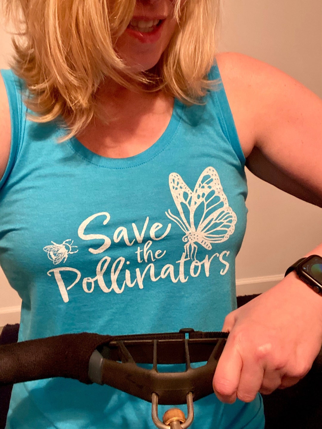 Butterfly Tank Top Save The Pollinators T Shirt Butterfly Tee Fitted Racerback Monarch Shirt