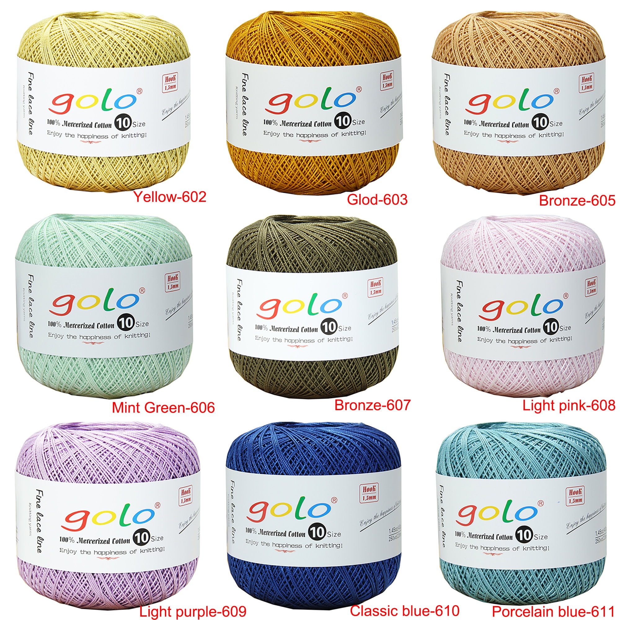 Golo Crochet Thread Size 10 Yarn for Crocheting Crochet Yarn - Etsy UK