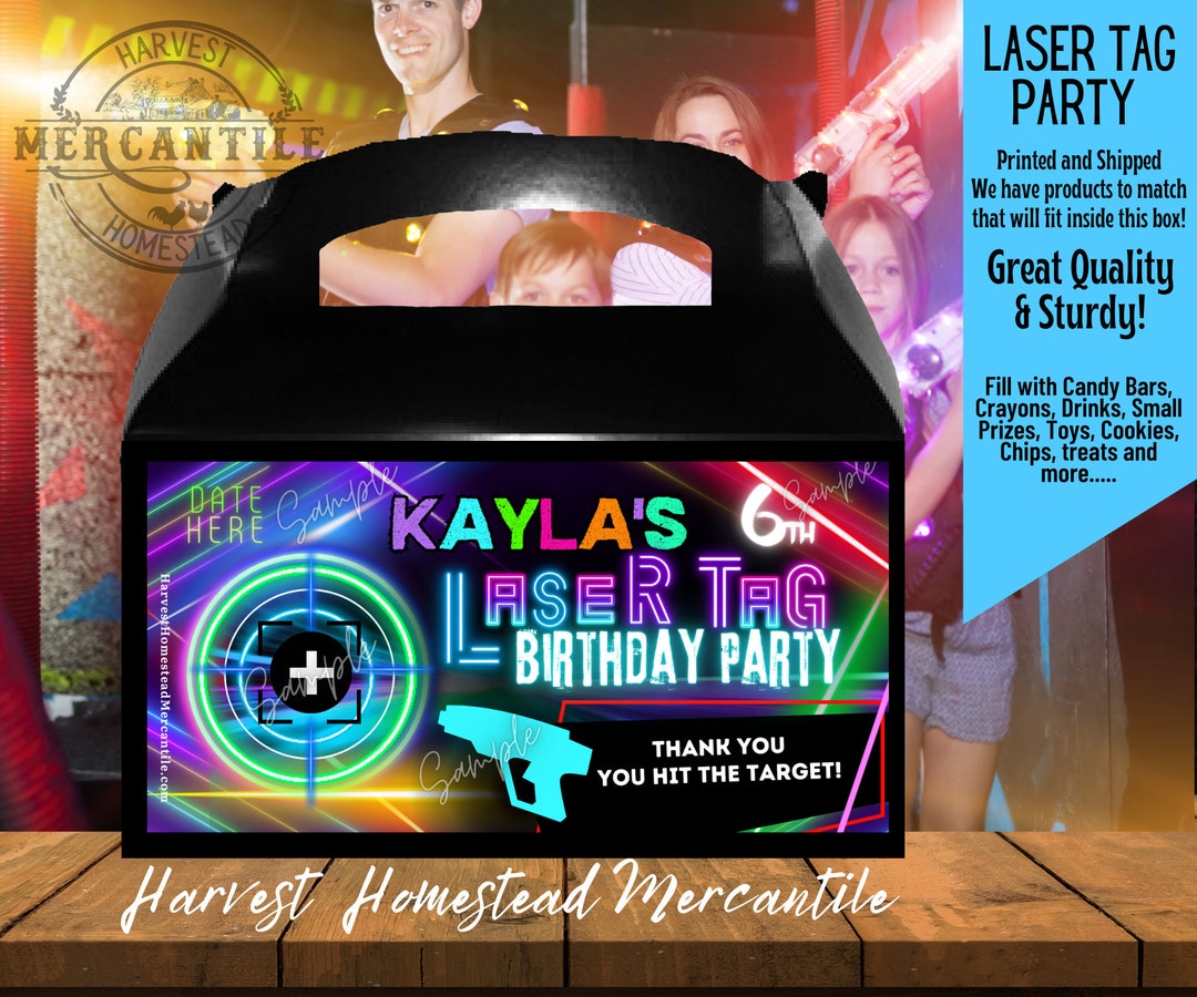 Laser Tag Birthday Party, Goody Boxes, Loot Box, Favors - Etsy
