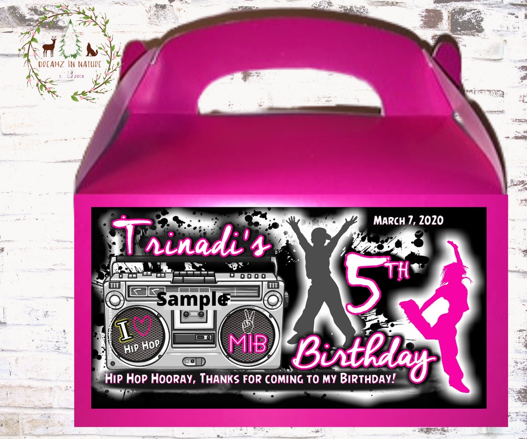 Hip Hop Dance Birthday Party Goody Boxes - Etsy