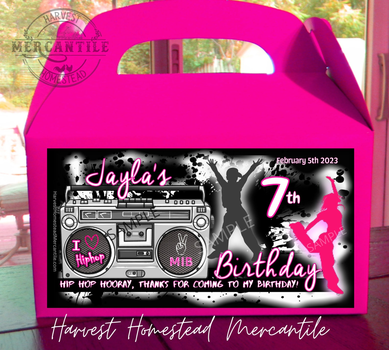 Hip Hop Dance Birthday Party Goody Boxes - Etsy