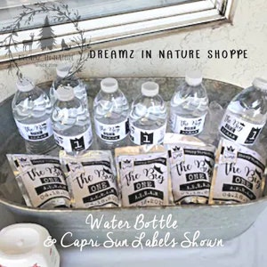 Waterproof Labels, NOTORIOUS, Big ONE 1st Birthday Party, Water Bottle ...