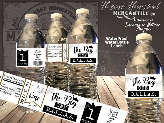 Waterproof Labels NOTORIOUS Big ONE 1st Birthday Party - Etsy