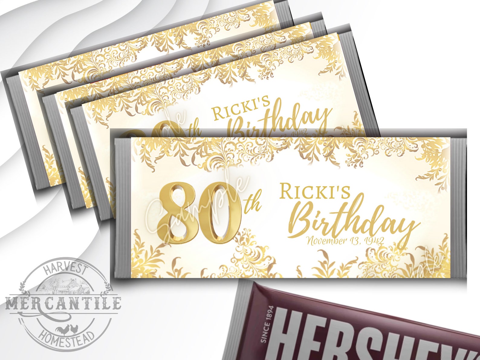 GOLD OR Silver ELEGANT Milestone 60th 70th 75th 80th 90th - Etsy