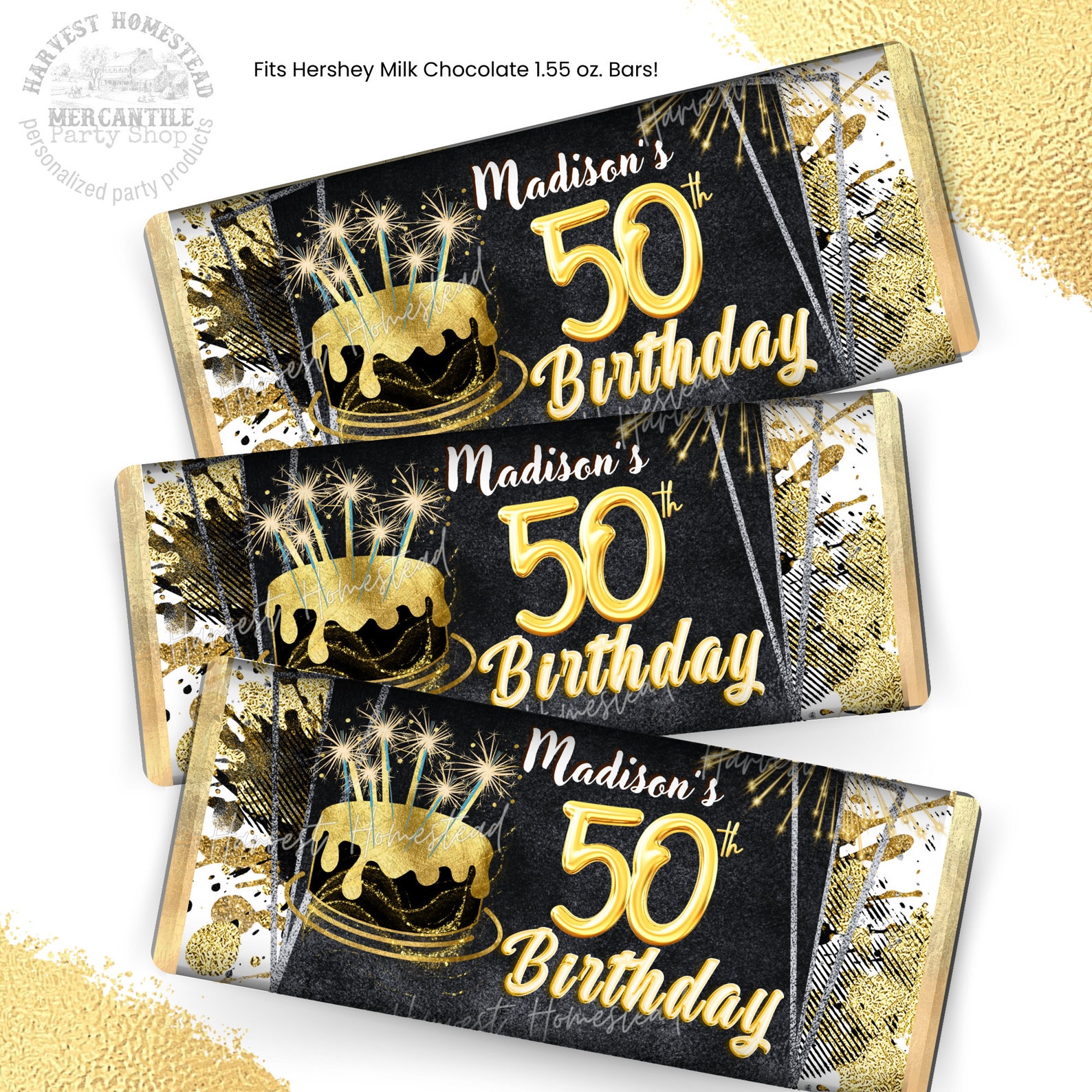 50th Birthday, Time Capsule, Candy Bar Wrappers, Birthday Facts, Favors ...