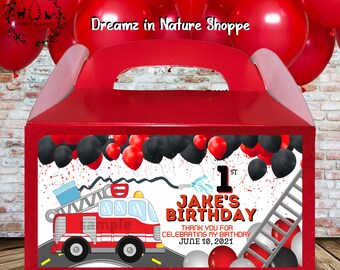 Fire Truck Boxes - Etsy