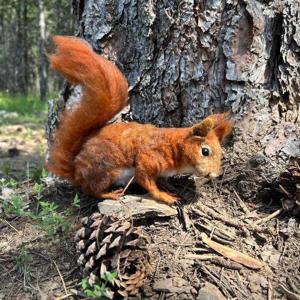 Felted Squirrel - Etsy