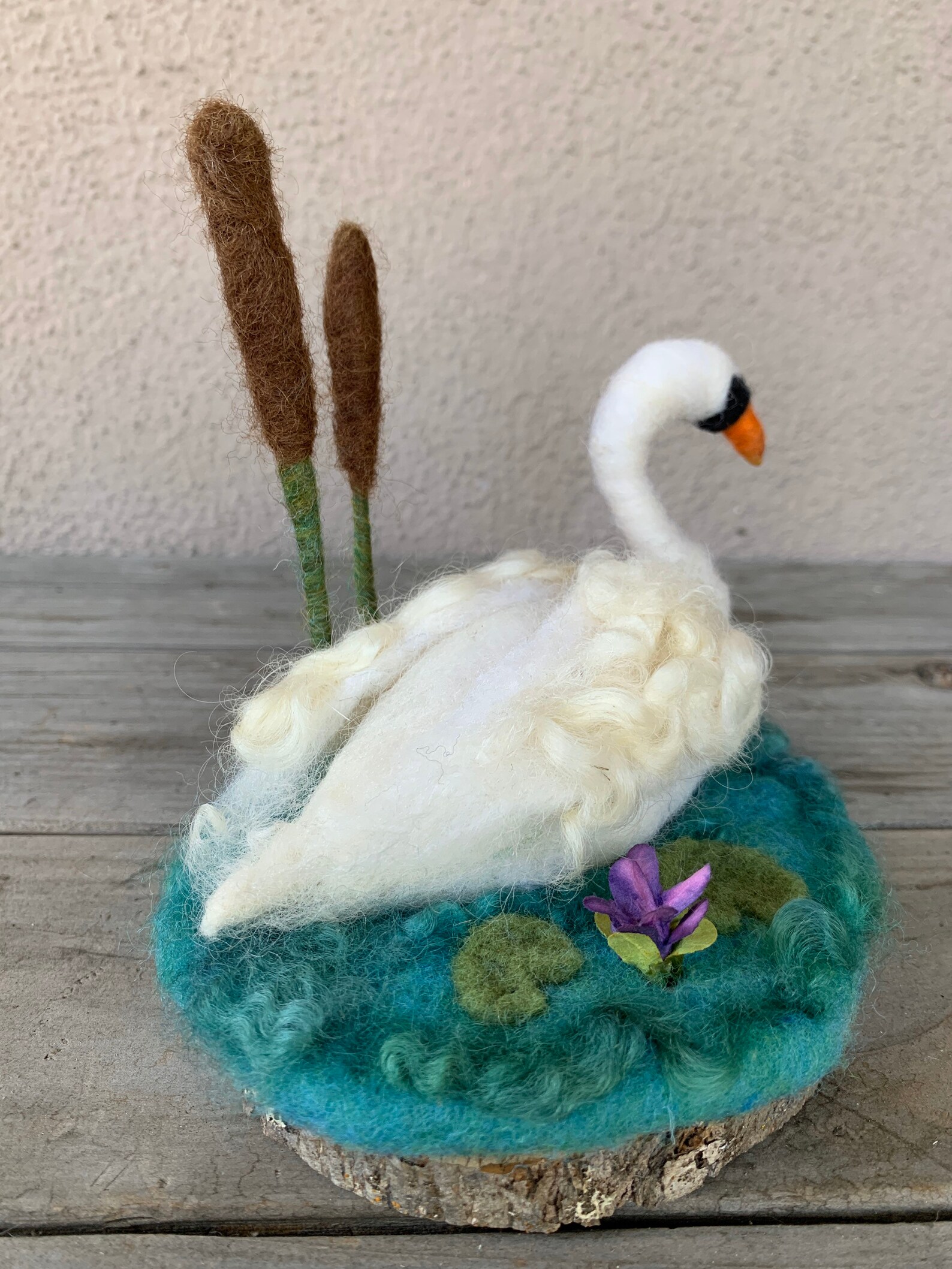 Needle Felt Swan - Etsy
