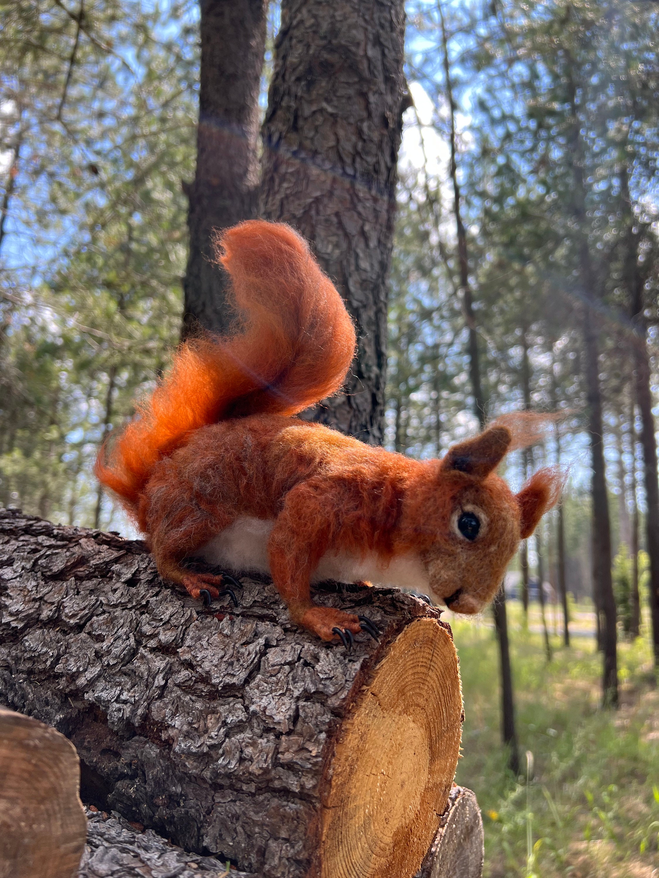 Needle Felted Red Squirrel - Etsy