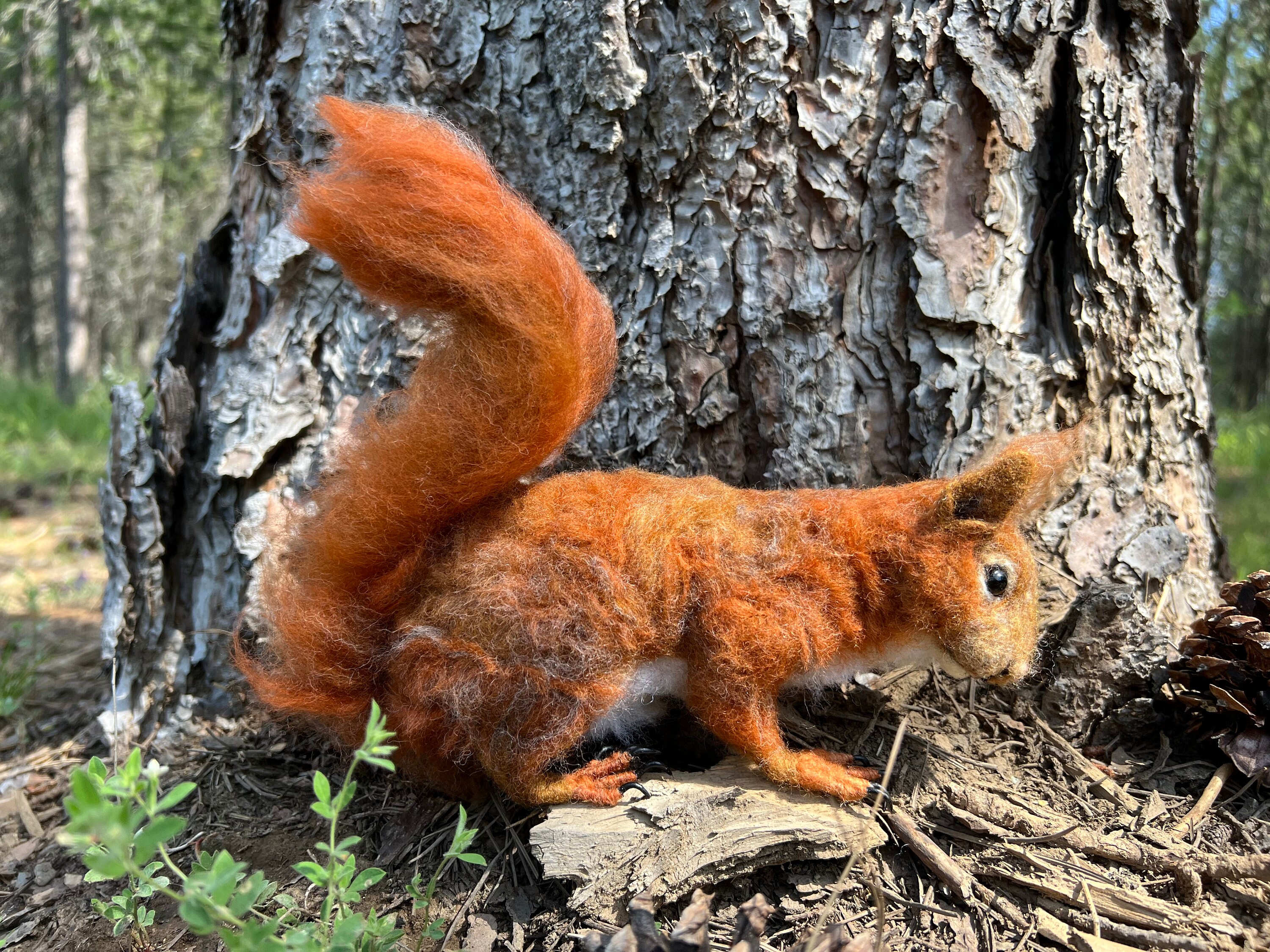 Needle Felted Red Squirrel - Etsy