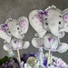 Purple Elephant Centerpiece, Elephant Baby Shower Decorations, Baby ...