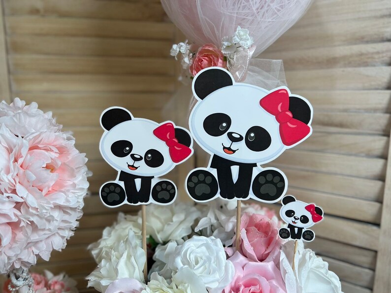 Baby Panda Girl Centerpieces Decor Panda Bear Baby Shower - Etsy
