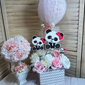 Baby Panda Girl Centerpieces Decor Panda Bear Baby Shower - Etsy