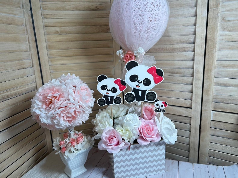 Baby Panda Girl Centerpieces Decor Panda Bear Baby Shower - Etsy