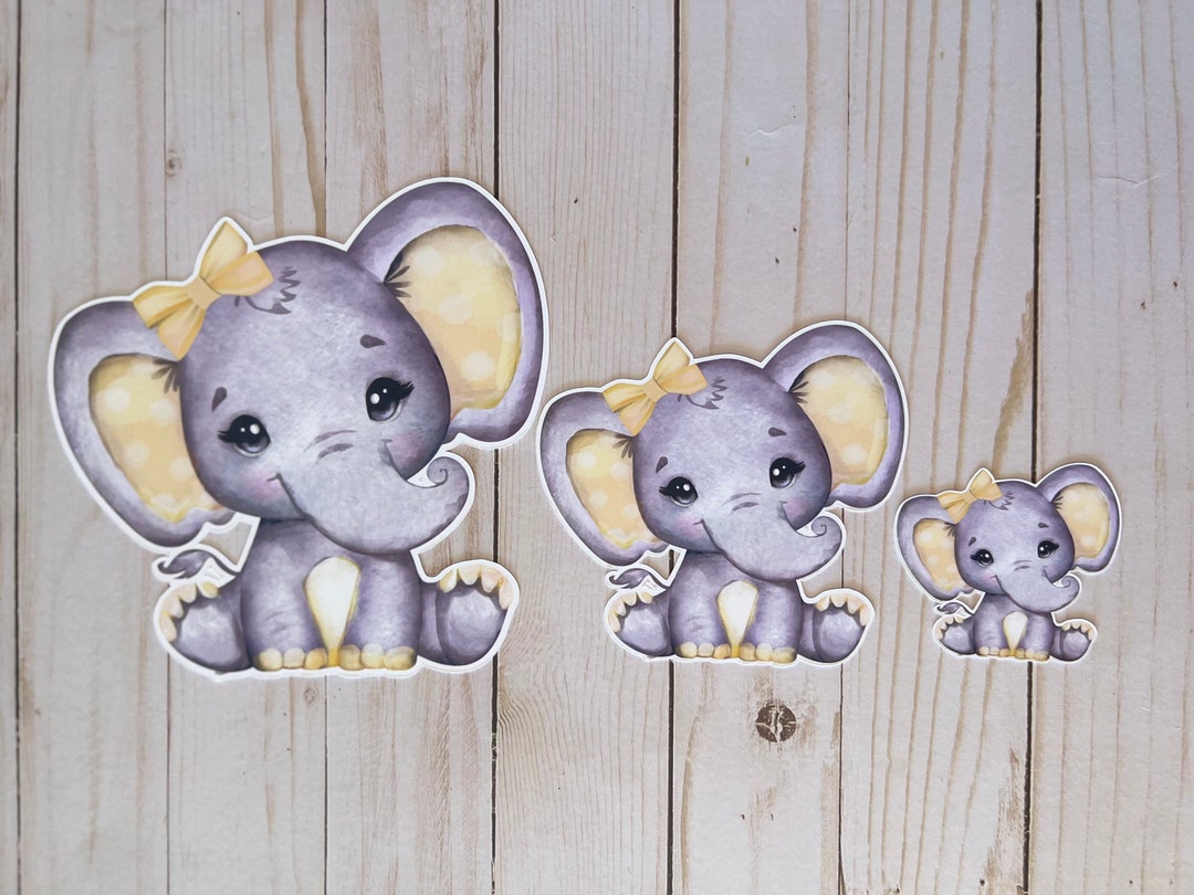 Neutral Centerpiece Baby Elephant Baby Shower, Yellow Elephant, Baby ...