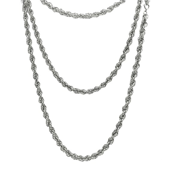 1970/1980s Long Fancy Chain Necklace, Art Deco Style … - Gem