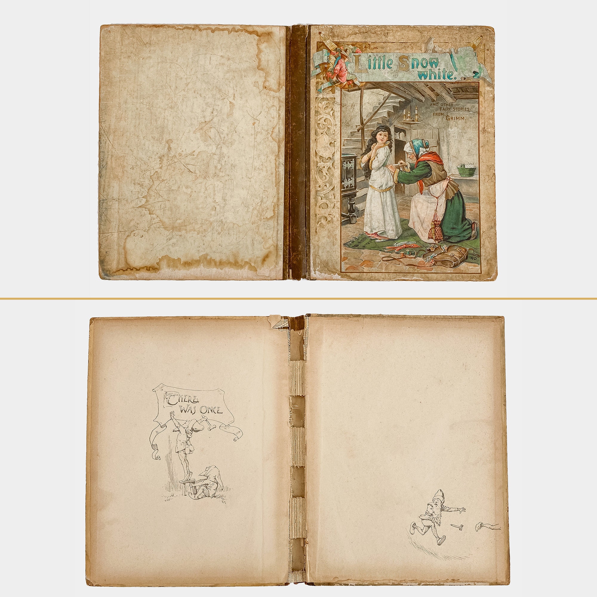 Antique & Vintage Empty Book Cover for Crafting Art Junk Journals or ...