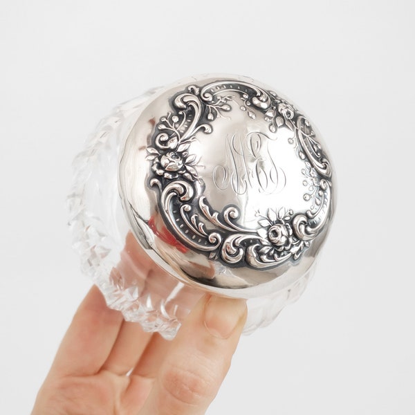 Antique Powder Jar - Etsy