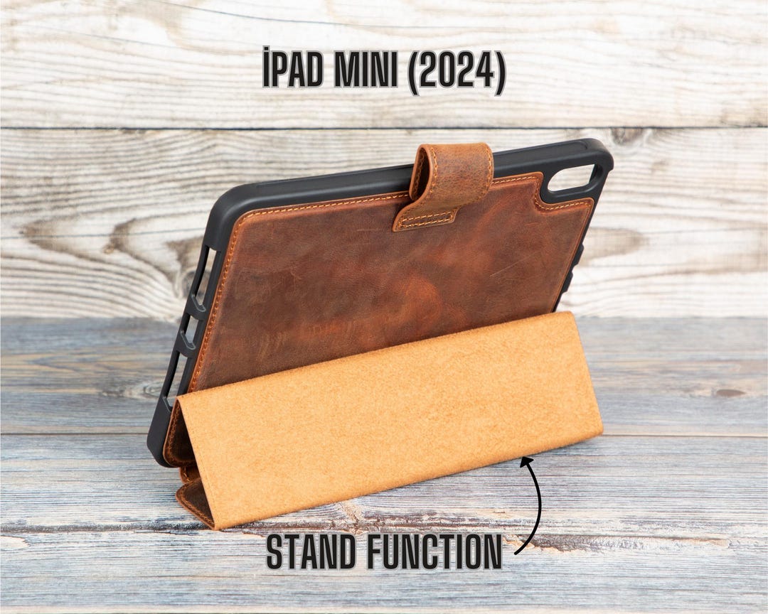 Personalized iPad Mini 2024 Leather Case, iPad Mini 2024 Protective ...