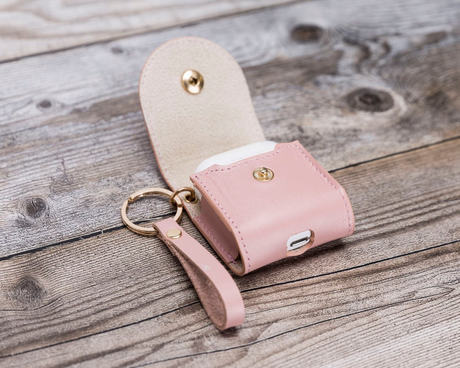 Leather Airpods Case Custom Leather Case for Apple Airpods 1 | Etsy