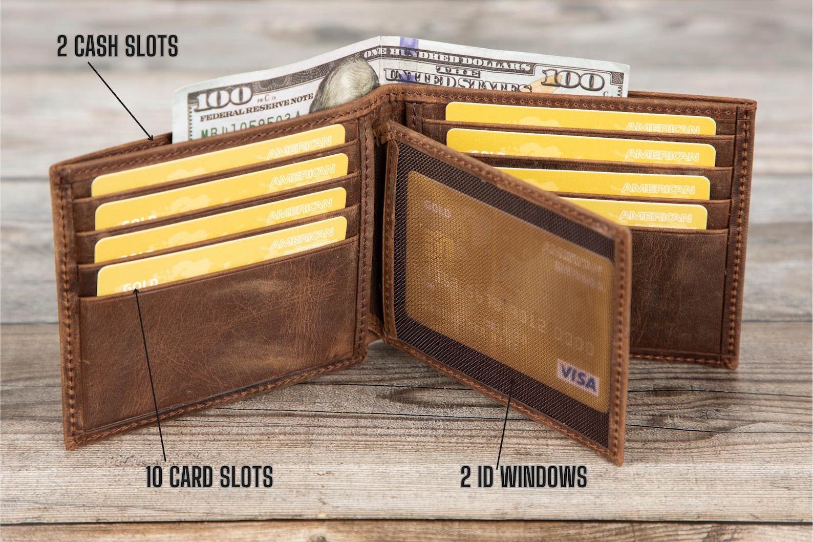 Personalized Full-grain Leather Wallet, Laser Engraved Handwriting - Etsy