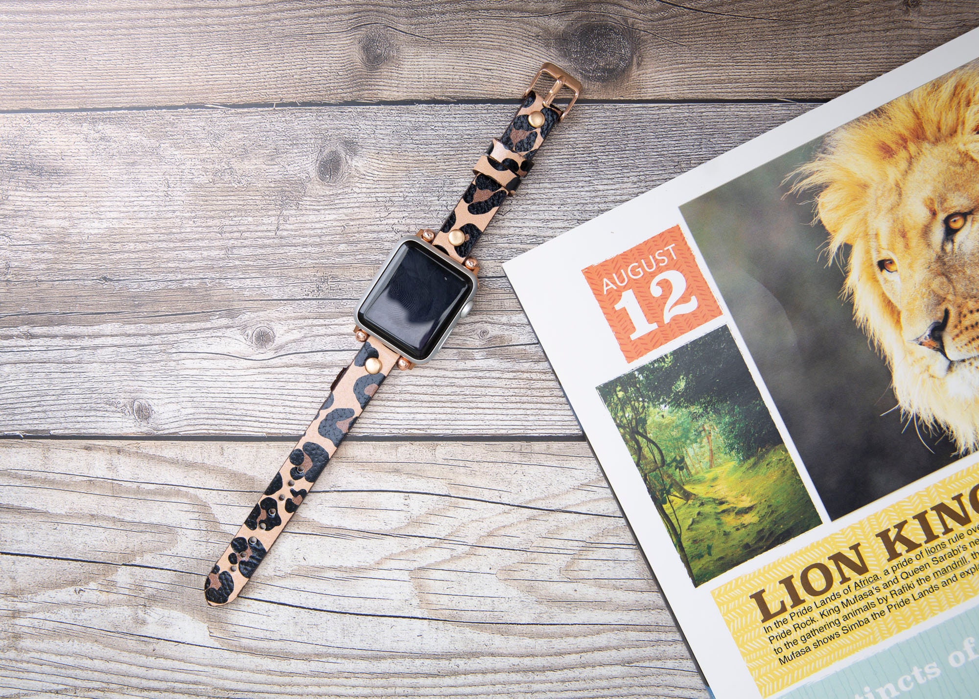 Leopard Apple Watch Band Women 38mm 40mm 42mm 44mm Leopard | Etsy