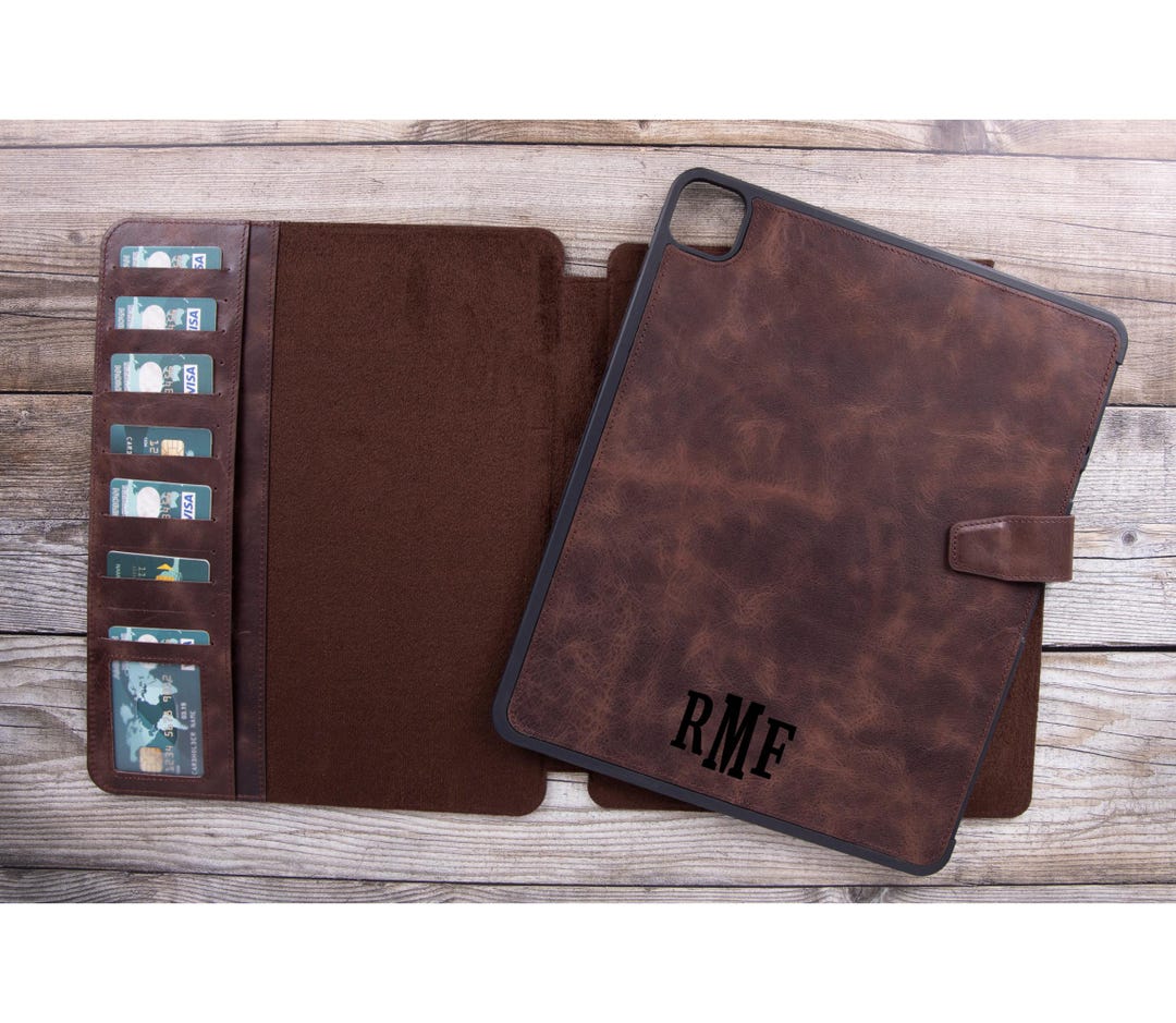 Custom Leather iPad Cases, Brown Leather iPad Sleeve, iPad Pro Wallet ...