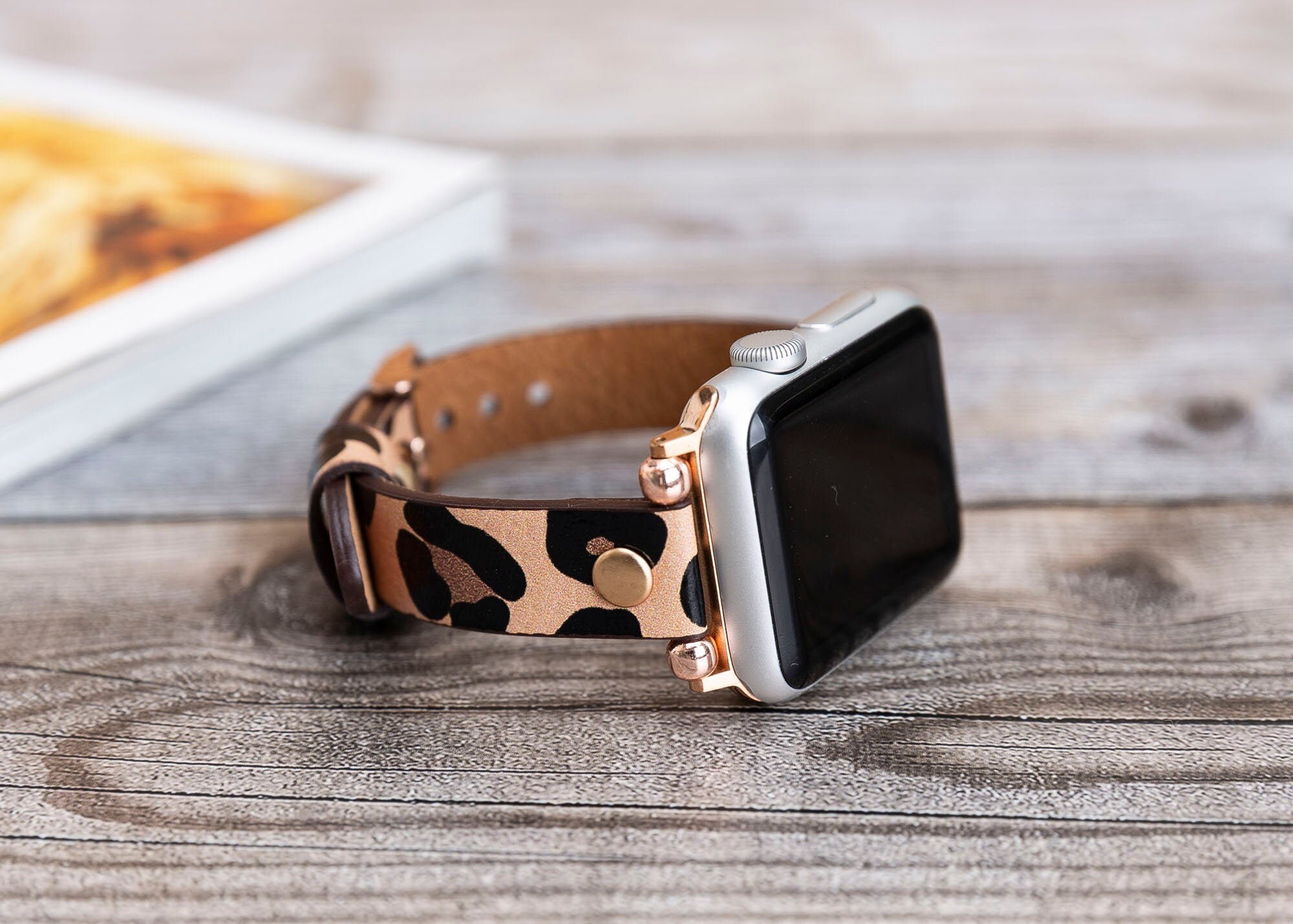 Leopard Apple Watch Band Women 38mm 40mm 42mm 44mm Leopard | Etsy