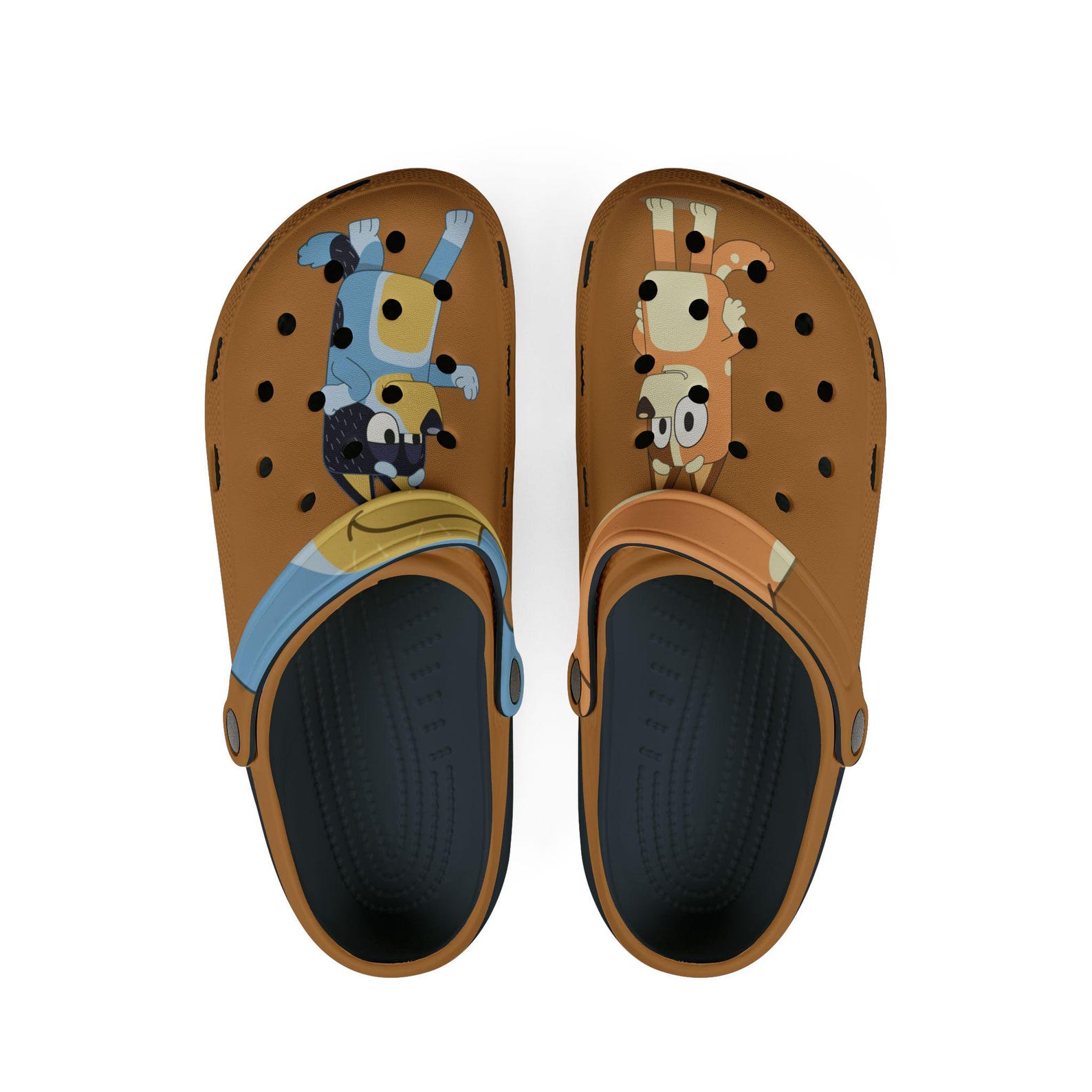 Bluey Shoes, Brown Dad Bluey Shoes, Brown Chili Shoes, Bluey Foam Crocs ...