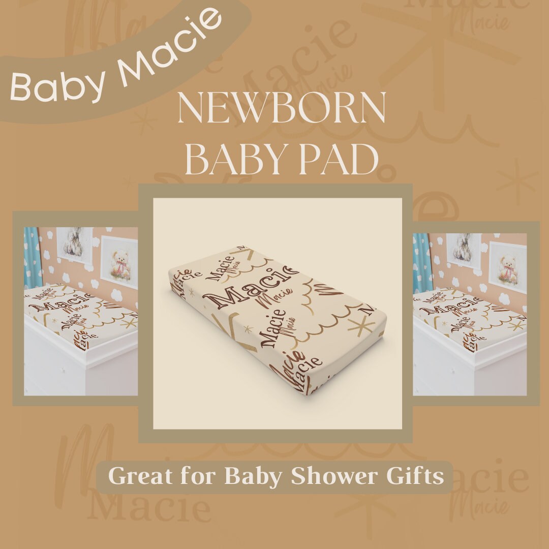 Newborn Baby Changing Pad Cover Babygirl Name Macie Changing - Etsy