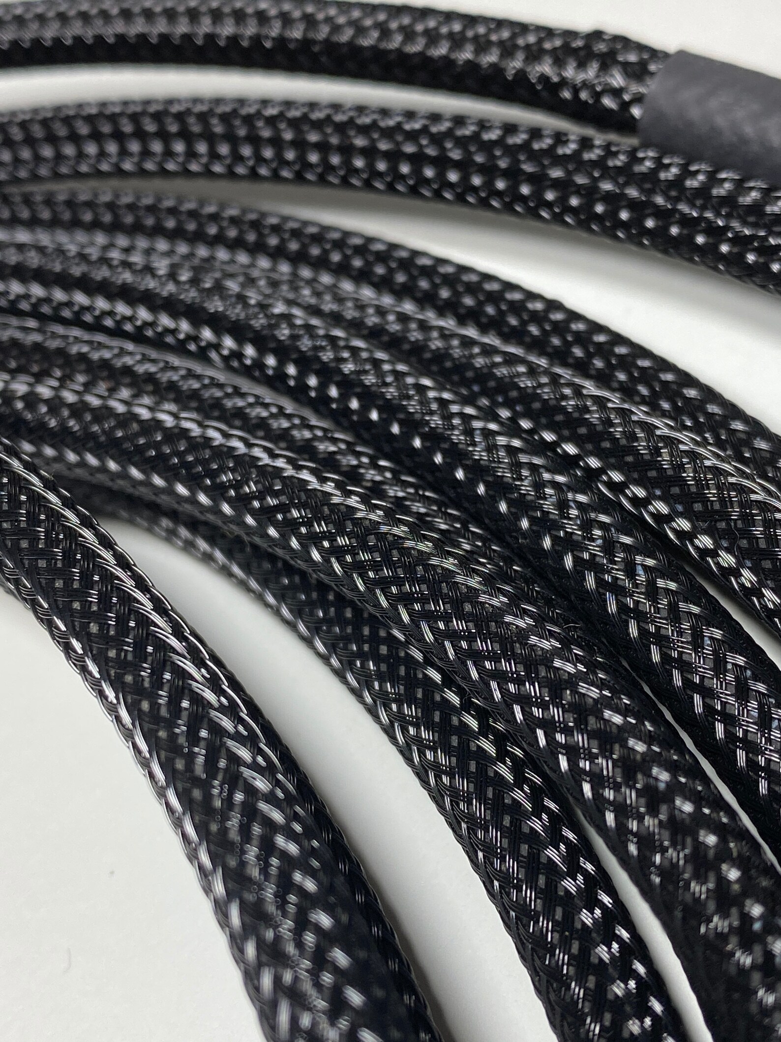 6m Black Braided Instrument Cable - Custom Guitar Cables - Made to ...