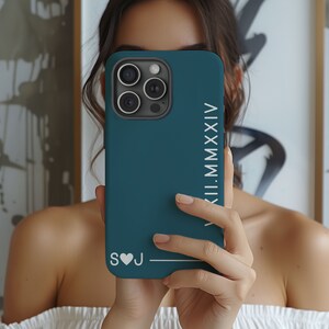 Roman Numeral Phone Case, Custom Anniversary Date Samsung iPhone Cover ...